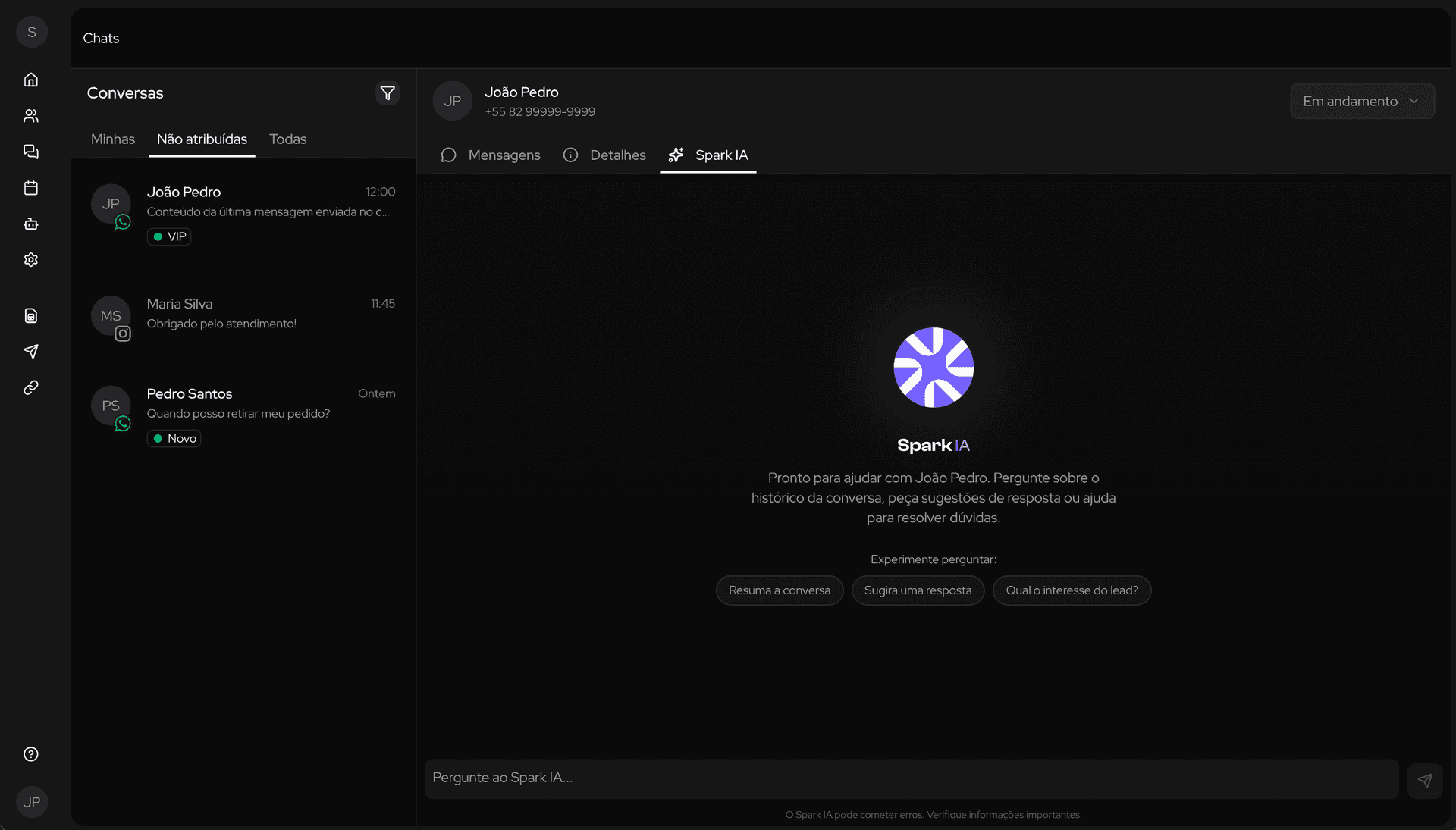 Spark | CRM, automations, and AI for WhatsApp and Instagram